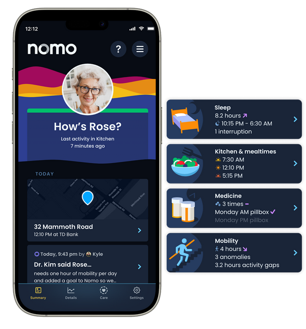 The Nomo Smart Care App: Medical Alert App for iPhone & Android